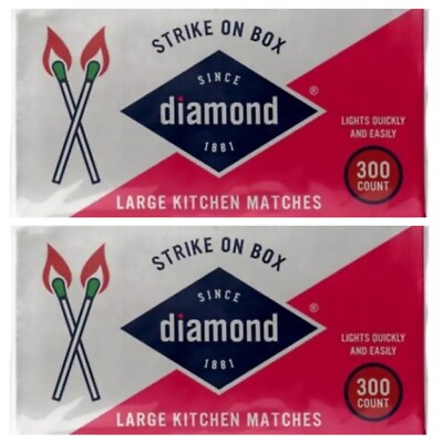 DIAMOND STRIKE ON BOX LARGE WOODEN KITCHEN MATCHES GREENLIGHT 2 PACK ...