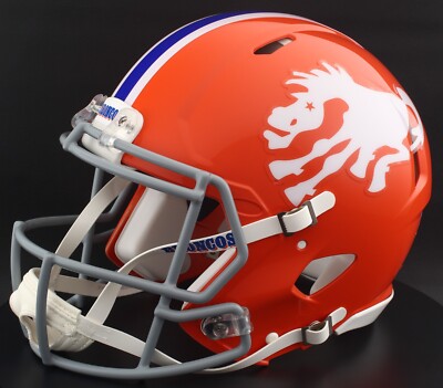DENVER BRONCOS NFL Riddell Speed AUTHENTIC Throwback Football Helmet | eBay