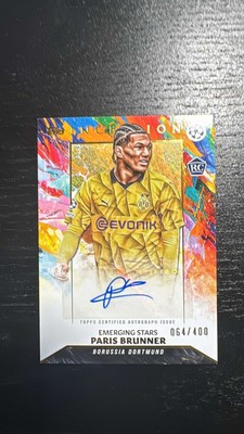 TOPPS INCEPTION UEFA 2023-24 PARIS BRUNNER RC /400 AUTO BASE EMERGING ...