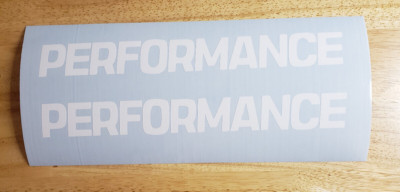 Performance Trailers Vinyl Decal Sticker 18” (2) white Replacement ...