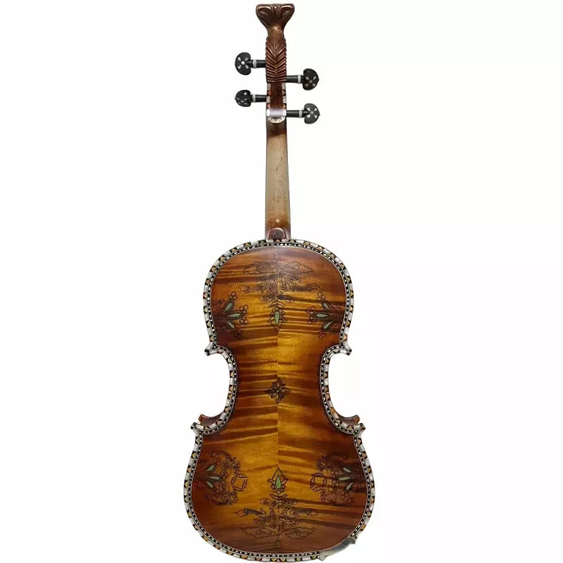 Hand made Old type hardanger fiddle,4 String Violin 4/4,resonant loud ...