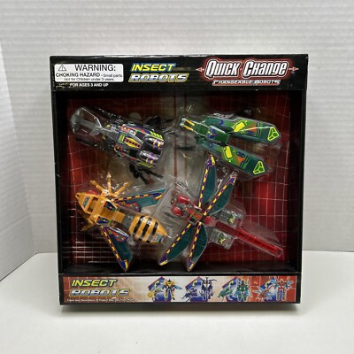 Quick Change 4 Transforming Changeable Insect Robots Polyfect 2009 NEW ...