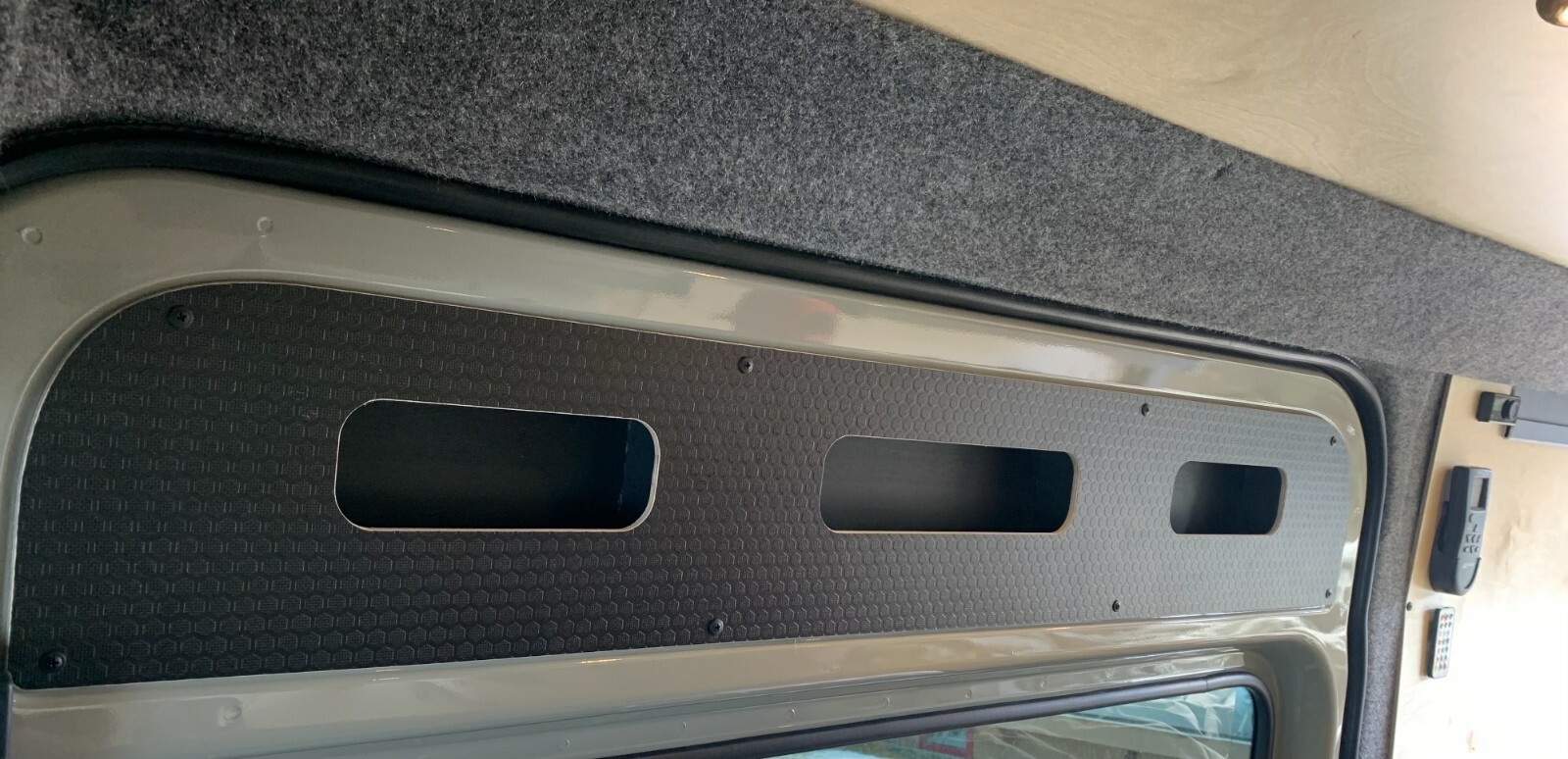 Sprinter Van slider door cubby shelf storage | eBay
