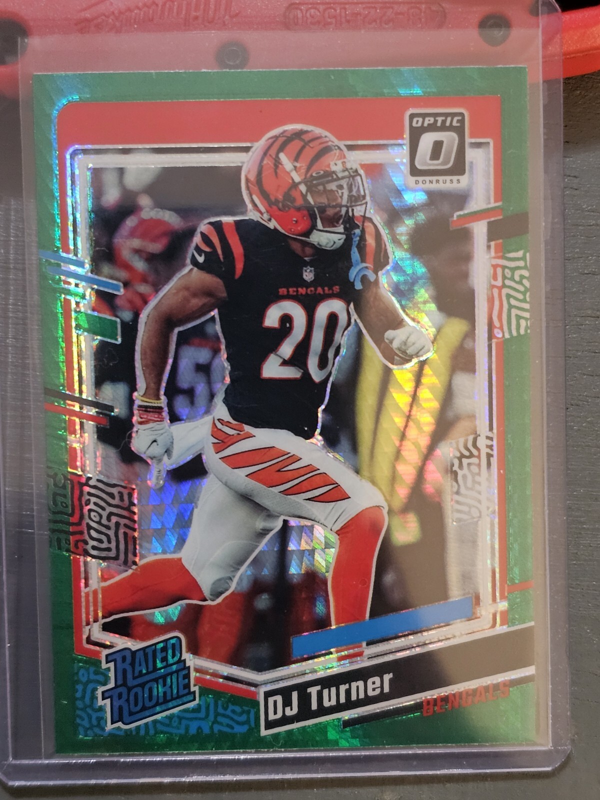 2023 Panini Donruss Optic DJ TURNER Green Hyper Prizm Rated Rookie ...