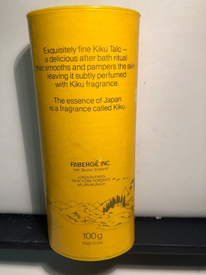 Faberge Kiku Talc 100g Essence Of Japan | eBay