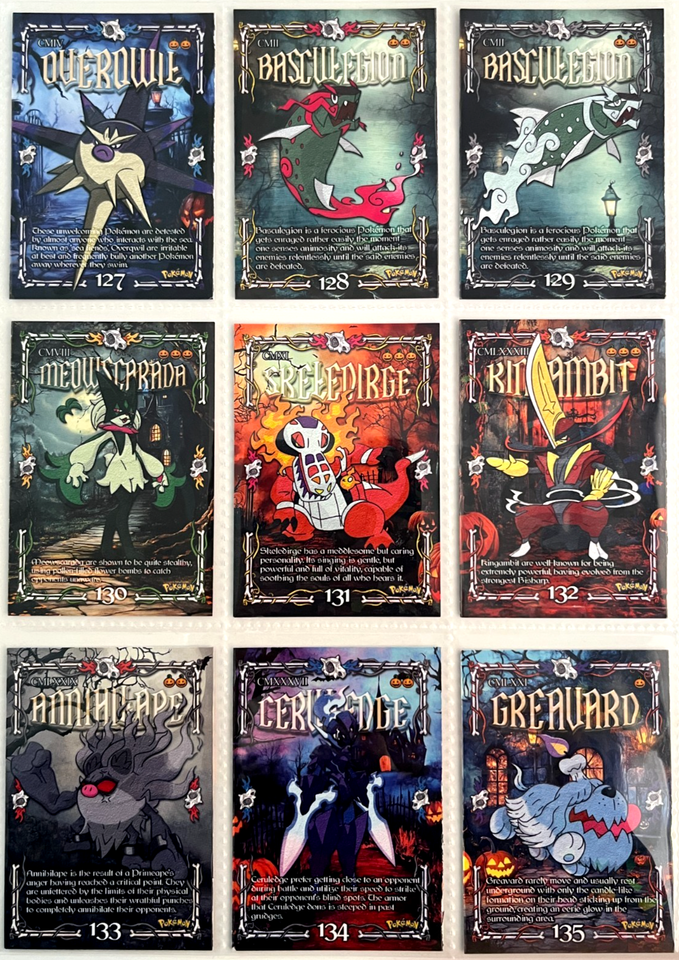 2025 BOX POKEMON HALLOWEEN TRICK OR TRADE PRISMA Cards 150/150 Glow in ...