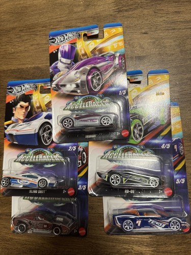 Hot Wheels Silver Series Lot Of 5 Cars Acceleracers Revert 5/5 Rare ...