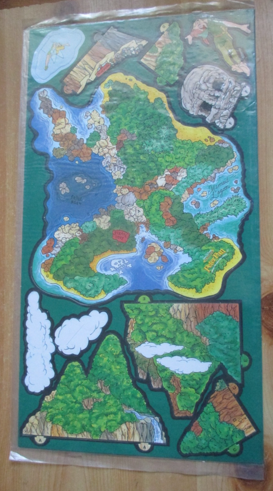 McDONALDS CUT-OUT ASSEMBLY SHEET: PETER PAN BUILD A SCENE...1 OF 4 ...