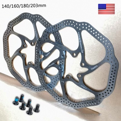 fit Shimano SRAM Disc Brake Rotors 6 Bolt 140/160/180/203mm MTB/Road ...