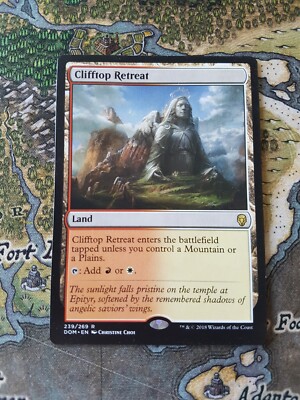 MTG - Dominaria - Clifftop Retreat (land, rare) | eBay Australia