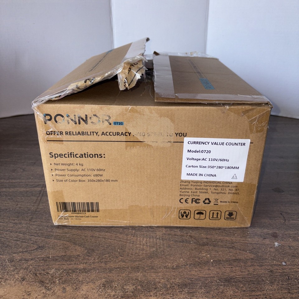 Money Counter Machine PONNOR with Value Bill Count Model 0720 | eBay