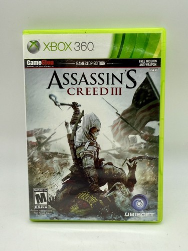 Assassin’s Creed 3 GameStop Edition Xbox 360 2 Disc Set Game Case ...
