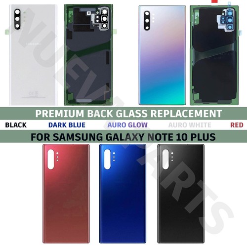 For Samsung Galaxy Note 10 Plus Back Glass Replacement Cover Camera ...