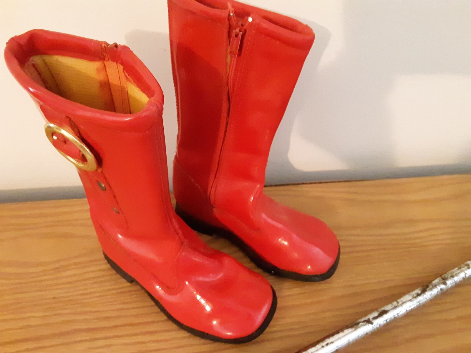 Vintage Childrens Girls Majorette Boots Red Patent Leather size 6 and ...