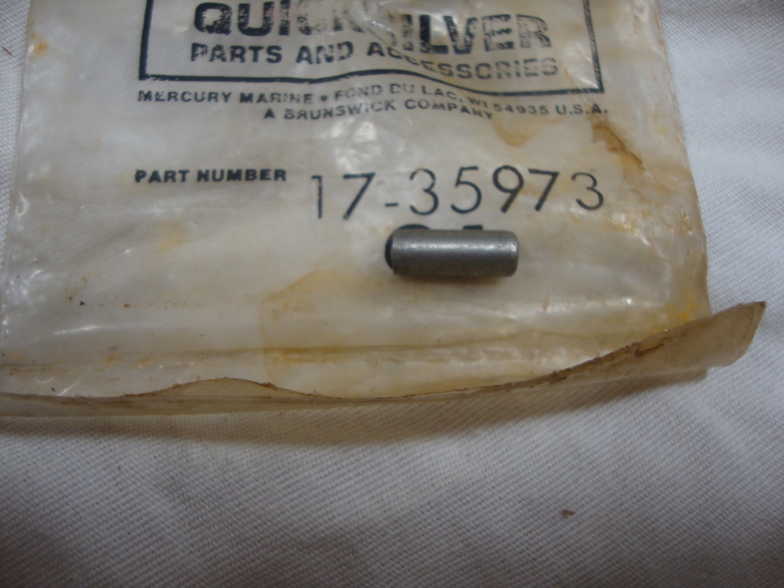 Quicksilver 17-35973 Water Pump Dowel Pin Mercruiser sterndrive R/MR ...
