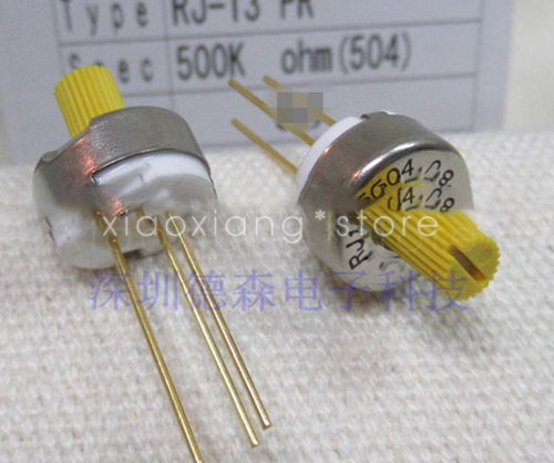 QTY:5 RJ13 504 500K 50k Adjustable Potentiometer Resistor Top ...