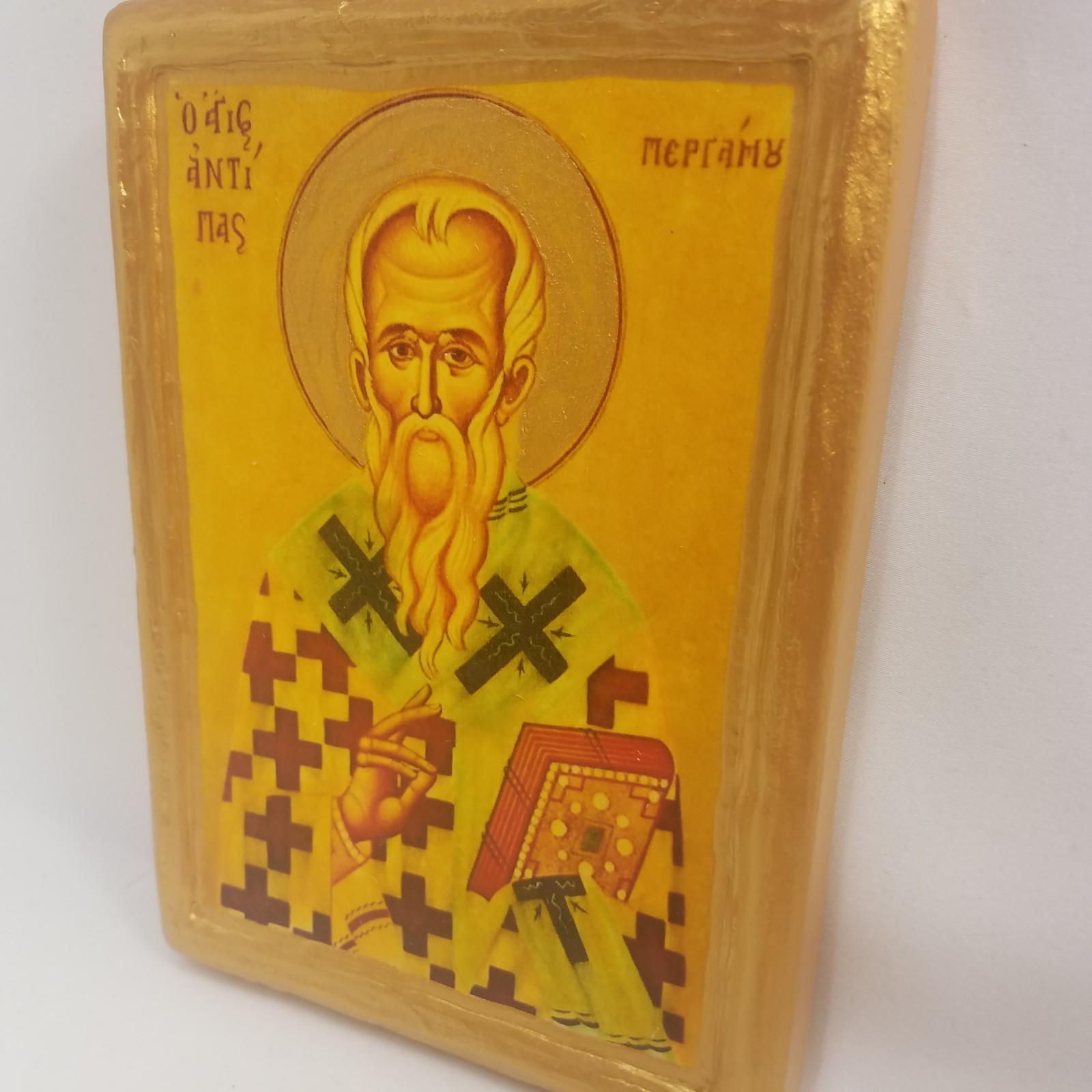 Saint Antipas of Pergamum ΑΓΙΟΣ ΑΝΤΙΠΑΣ Rare Byzantine Greek Orthodox ...