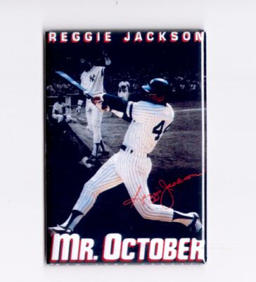 REGGIE JACKSON / MR OCTOBER - 2" x 3" POSTER FRIDGE MAGNET costacos ...