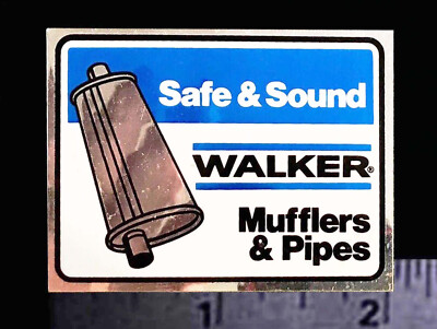 WALKER Mufflers & Pipes - Original Vintage 1960’s 70’s Racing Decal ...