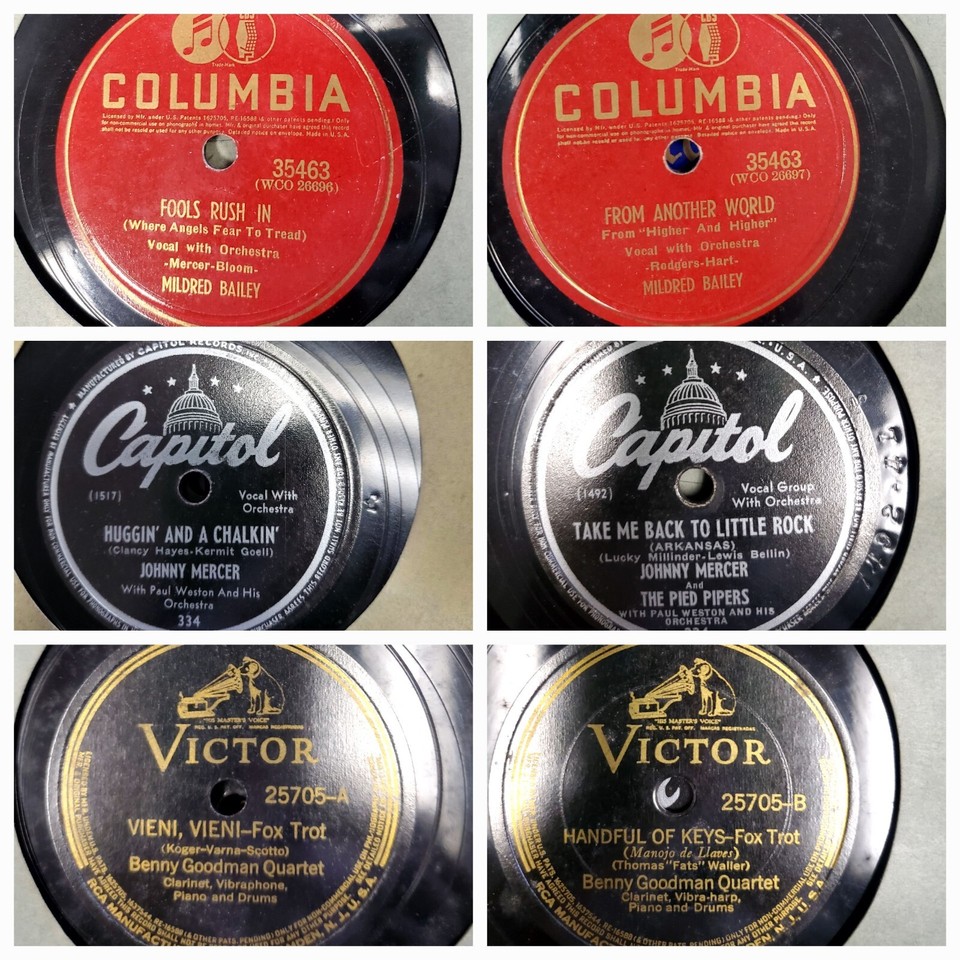 Huge Antique Lot Of 48 Classic Vinyl Record Album Collection 1930s ...