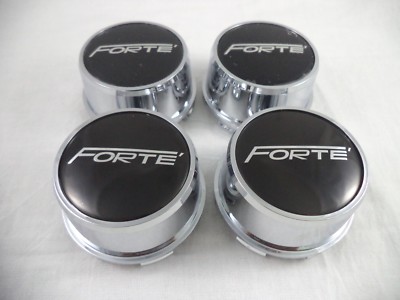 Forte Wheels Chrome Custom Wheel Center Caps # C3110001 NEW! (4 CAPS ...