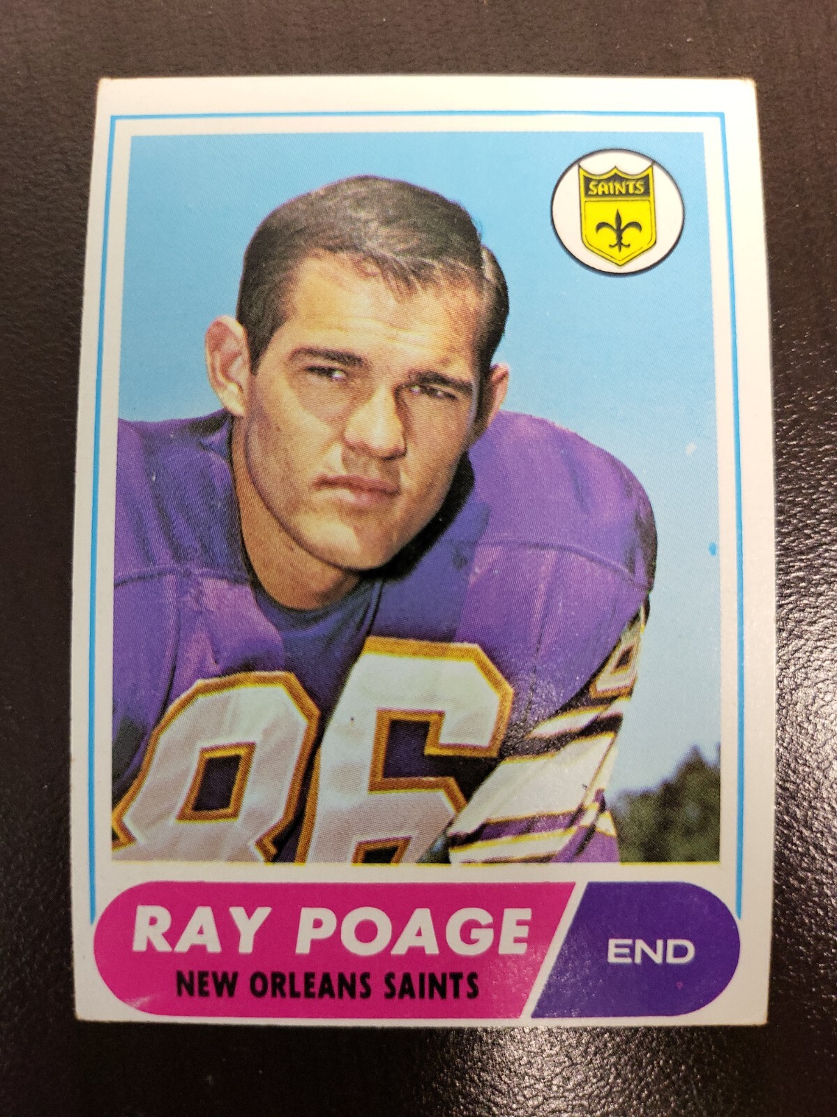 1968 Topps Football Ray Poage card #30. | eBay