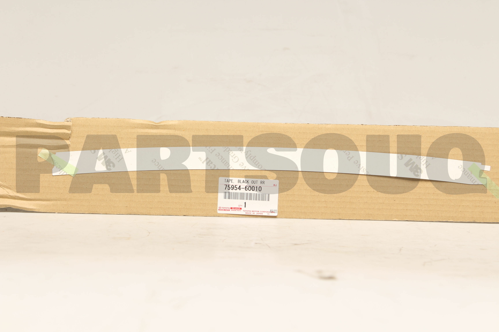 7595460010 Genuine Toyota TAPE, BLACK OUT, INNER REAR LH 75954-60010 | eBay