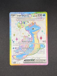 Lapras ex 2024 Scarlet & Violet: Stellar Crown #158/142 Ultra Rare (Full Art) Price Guide ...