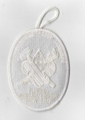 2001 National Jamboree Plumbing Mechanical Section Crew Staff Patch WHT ...