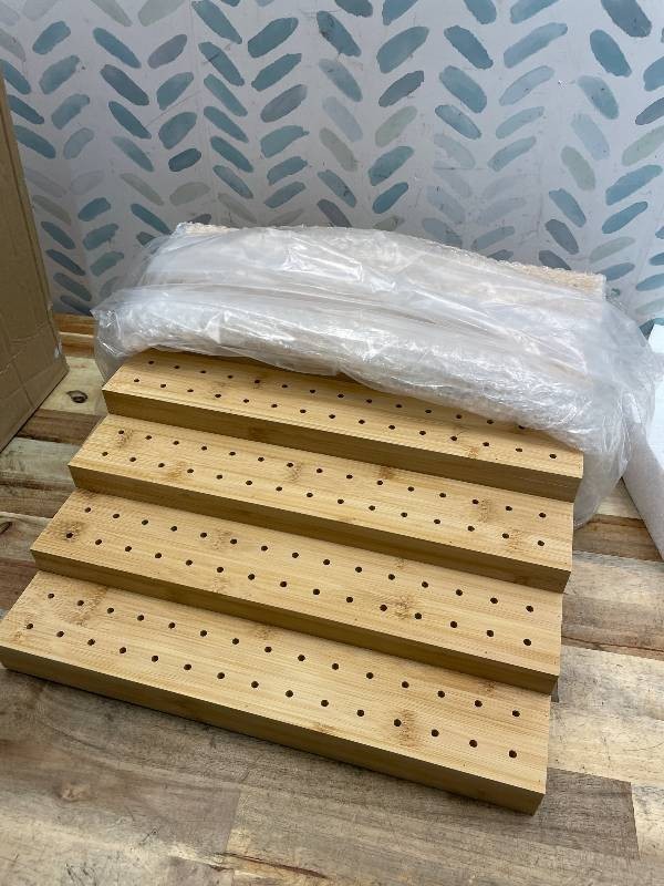 Skewer Holder: Bamboo Six Tier Food Stand with 180 Holes - Includes 200 ...