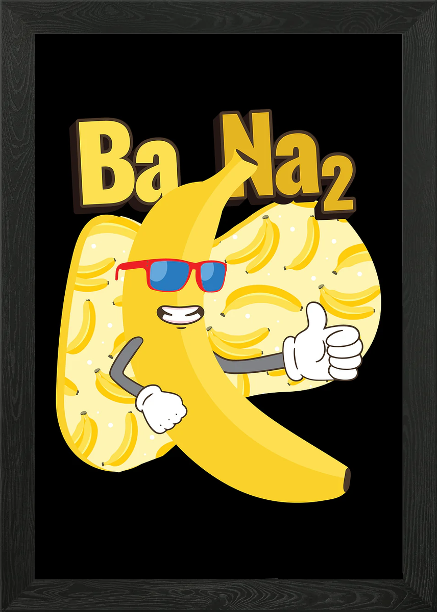 Banana Banana Fruit Fruit Framed Wall Art Poster Canvas Print Picture ...