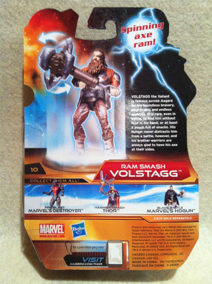 Thor The Mighty Avenger Ram Smash Volstagg Action Figure Factory Sealed ...