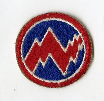 312th Logistics Command White Back Patch Cut Edge Vintage | eBay