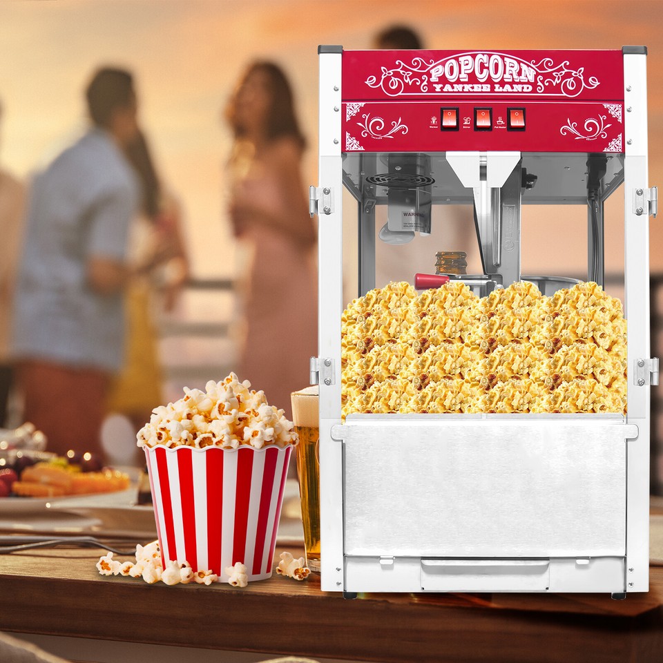 Movie Theater Commercial Countertop Popcorn Machine Popper Maker 16/12 ...