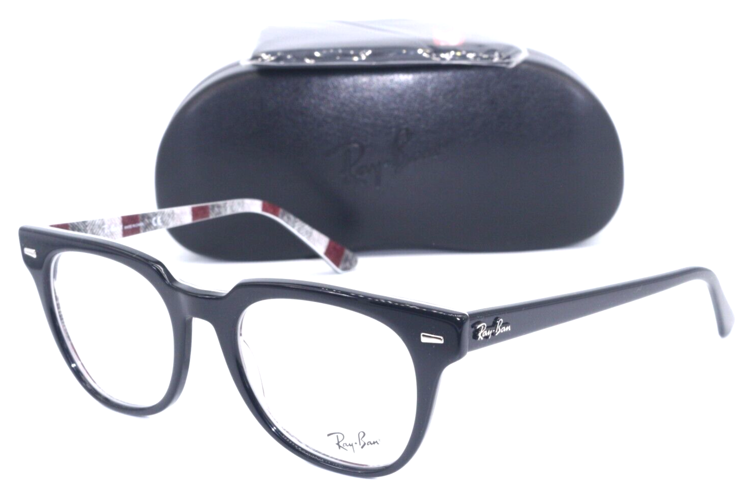 NEW RAY-BAN RB 5377 8089 METEOR BLACK/BURGUNDY AUTHENTIC FRAME ...