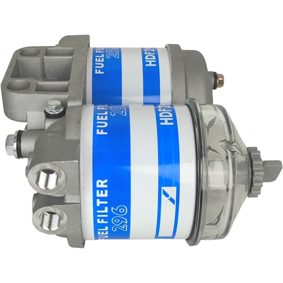 Dual Fuel Filter w/ Glass Bowl EBPN9N166AA For Ford Tractors 2000 3000 ...