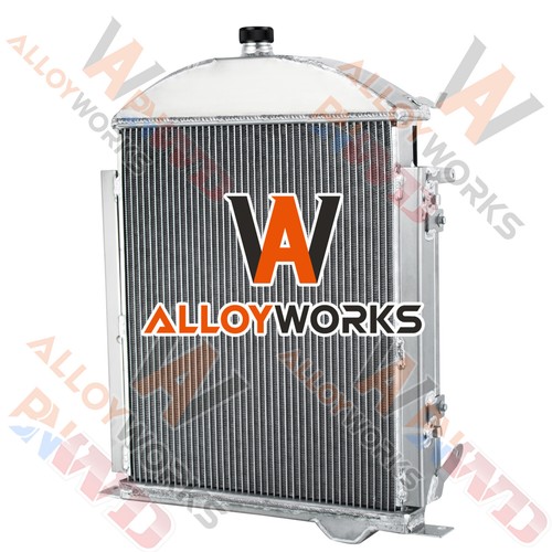 Aluminum 4 Row Radiator For 1928-1929 Ford Model A SERIES Heavy Duty 3 ...