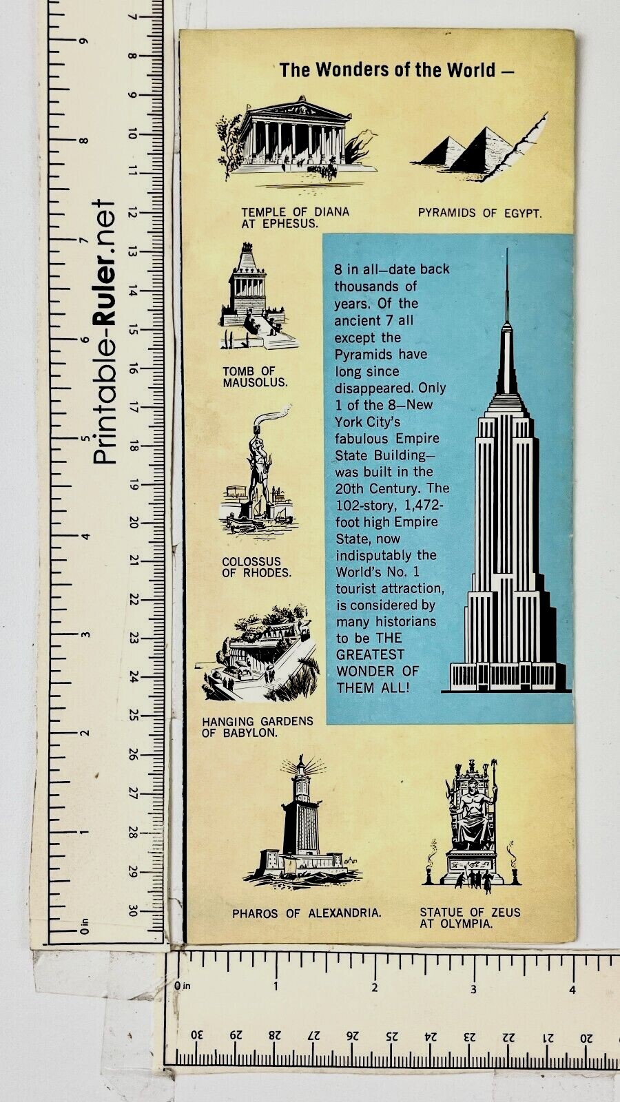 1950s Empire State Building Observatory New York City Vintage Travel ...