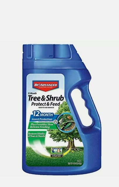 Bayer 701900B 4 LB 12 Month Merit Tree Shrub Protect & Feed Insecticide ...