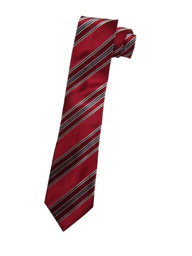 Donald Trump Necktie Signature Collection Red Grey Striped w/ Tie Gift ...