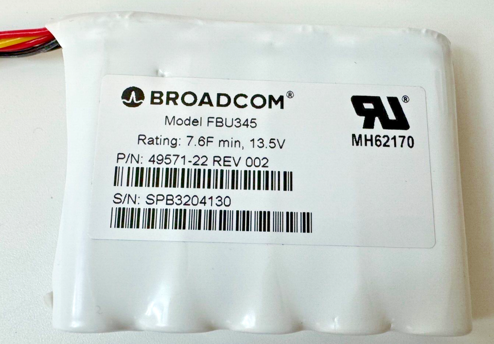 GENUINE BROADCOM LSI CVPM05 (FBU345) 49571-22 RAID BBU *NEW PULL ...