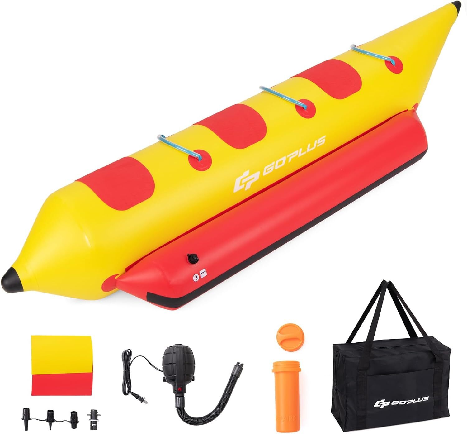 1-3 Rider Hot Dog Tube w/Electric Ai... Inflatable Towable Tubes for ...