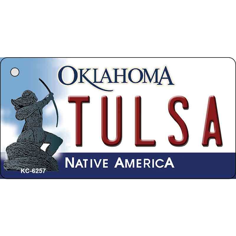 Tulsa Oklahoma State License Plate Tag Novelty Key Chain KC-6257 | eBay