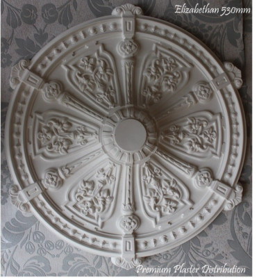 Elizabethan Plaster Ceiling Rose 530mm / 20.86 inch Handmade UK | eBay UK