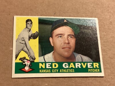 1960 TOPPS BASEBALL #471 NED GARVER - Near Mint - Sharp Corners - No ...