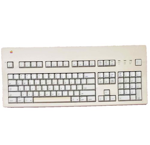 Tested vintage Apple M3501 Extended Keyboard, II, white Alps, no ADB ...