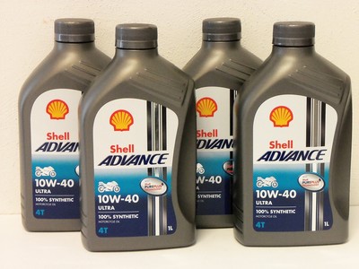 8,95€/l 4 Liter Shell Advance Ultra 4T 10W-40 vollsynthetisch | eBay.de