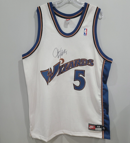 Autographed Nike Authentic Washington Wizards Juwan Howard 5 Jersey 48 ...