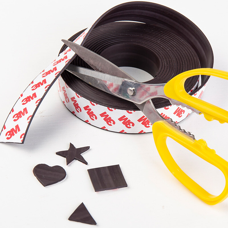 Magnetic Strip Tape Flexible Roll Adhesive Backed Magnet Strong Sticky ...