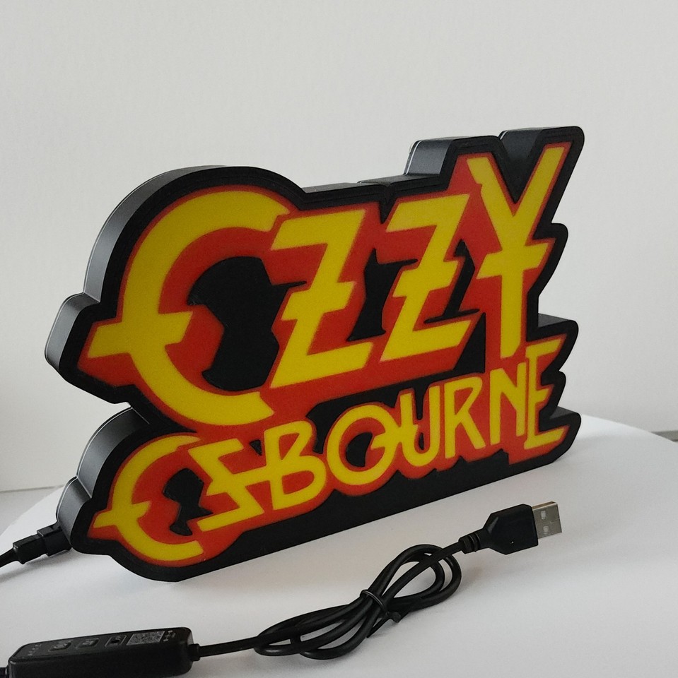 Ozzy Osbourne 3D Lightbox | LED lights and controller | Rock out with ...